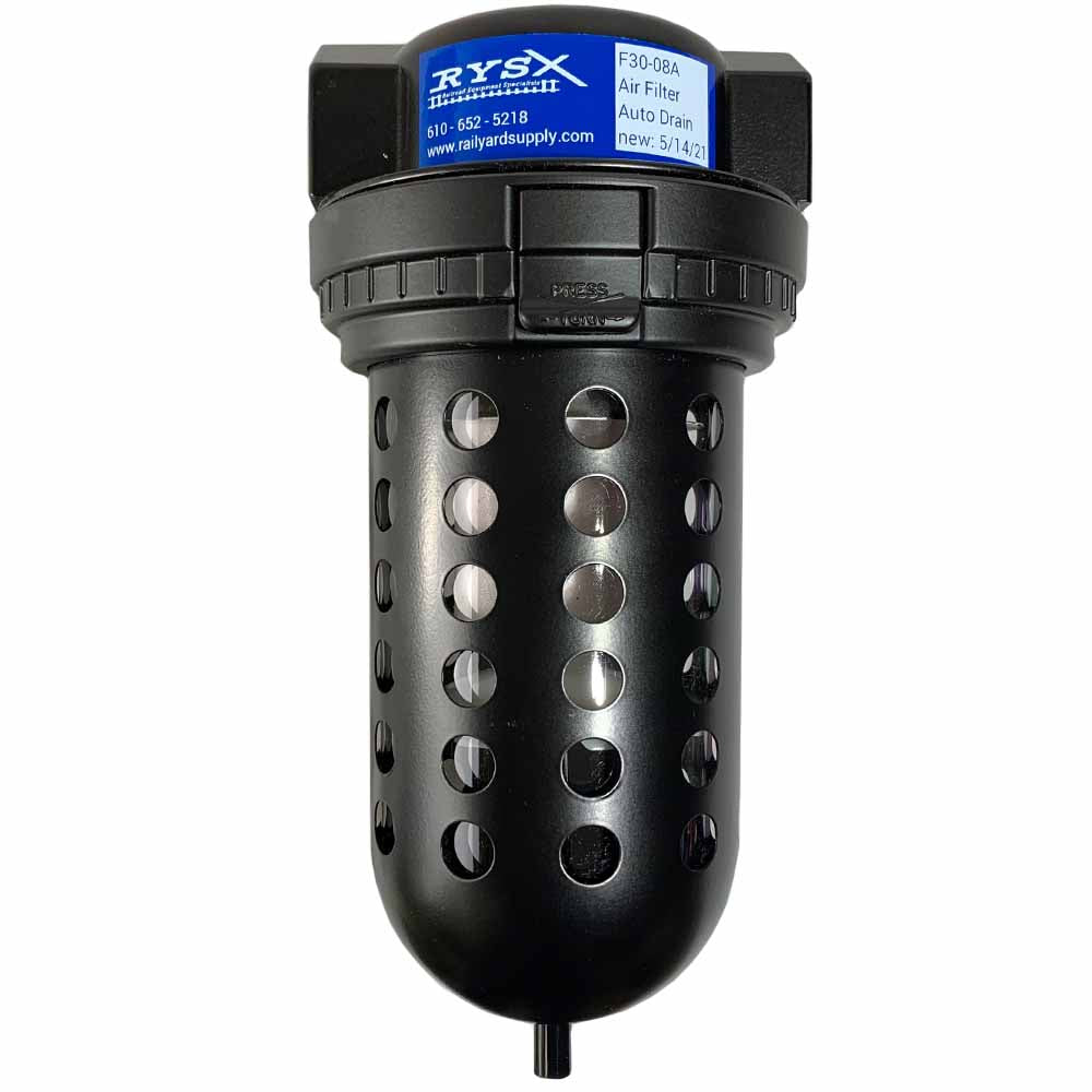 1" Air Filter, F30-08A, Condensate Auto-Drain — RYSX Railroad Equipment ...